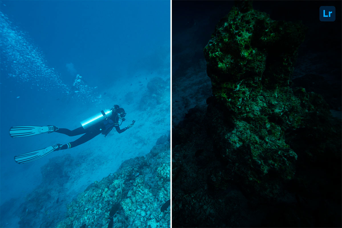 scuba diver | Remix | Photoshop Lightroom