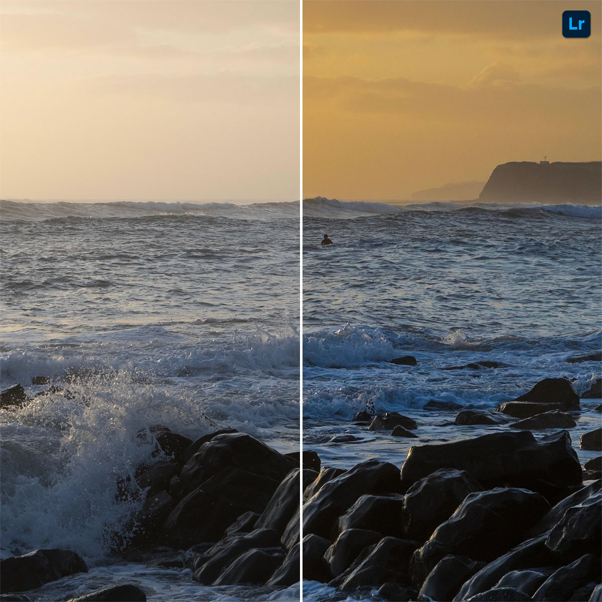 Kimmeridge Surf Sunset | Edit | Photoshop Lightroom