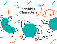 Scribble Characters | Pack 01 | Free Download :: Behance