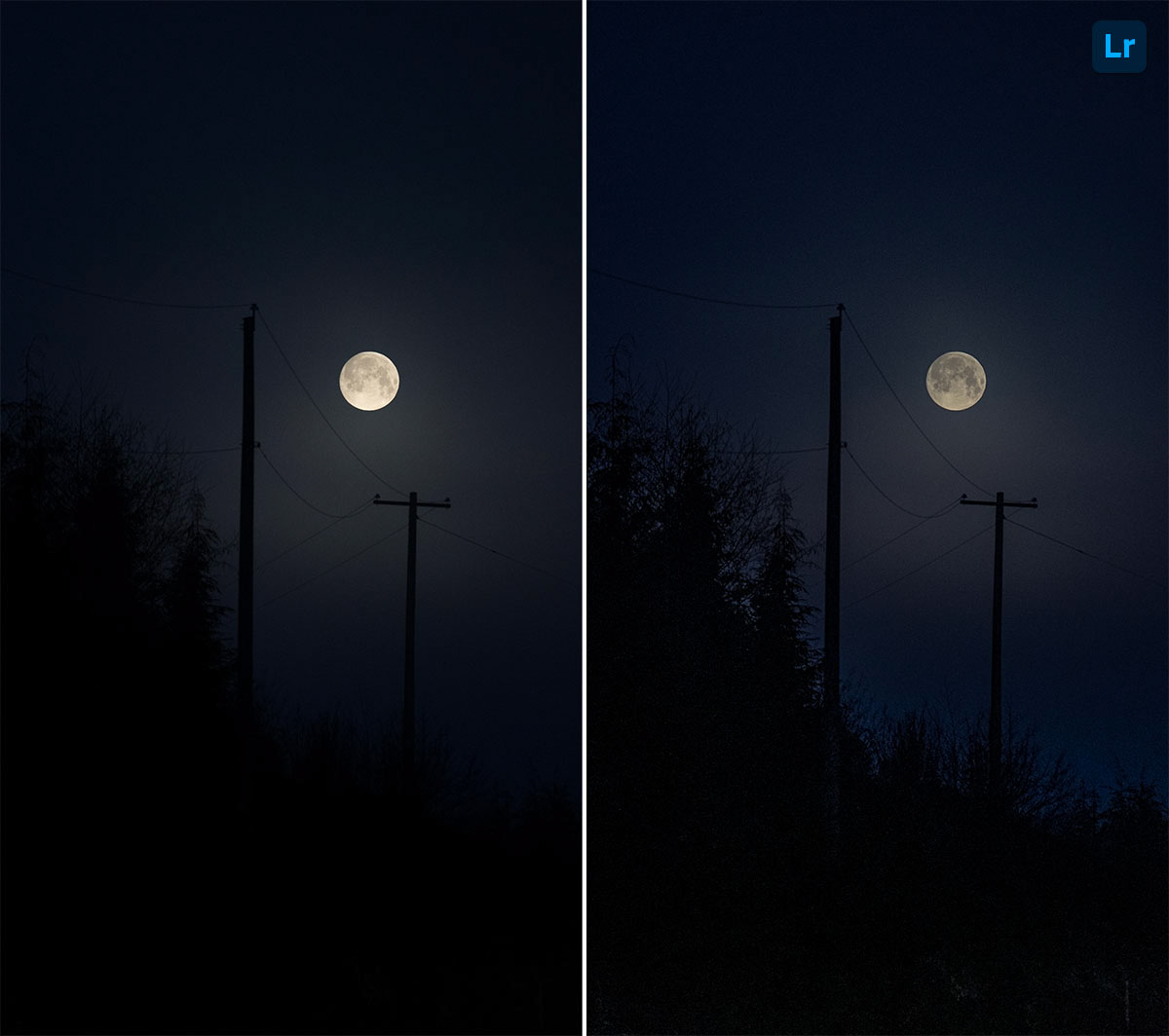 Falling moon | Remix | Photoshop Lightroom
