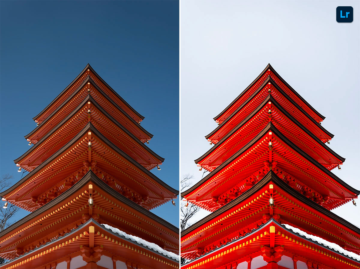 pagoda in kusatsu | Remix | Photoshop Lightroom
