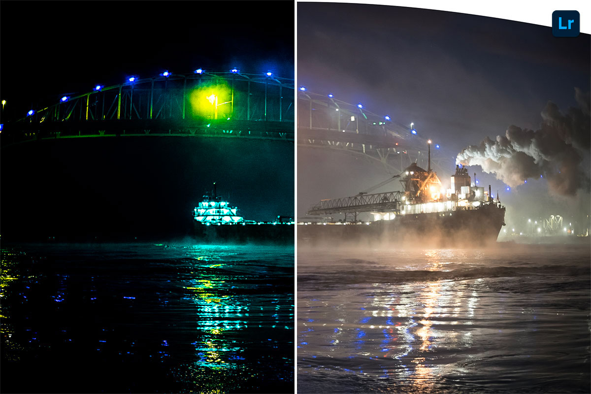 Freighter in the Fog | Remix | Photoshop Lightroom