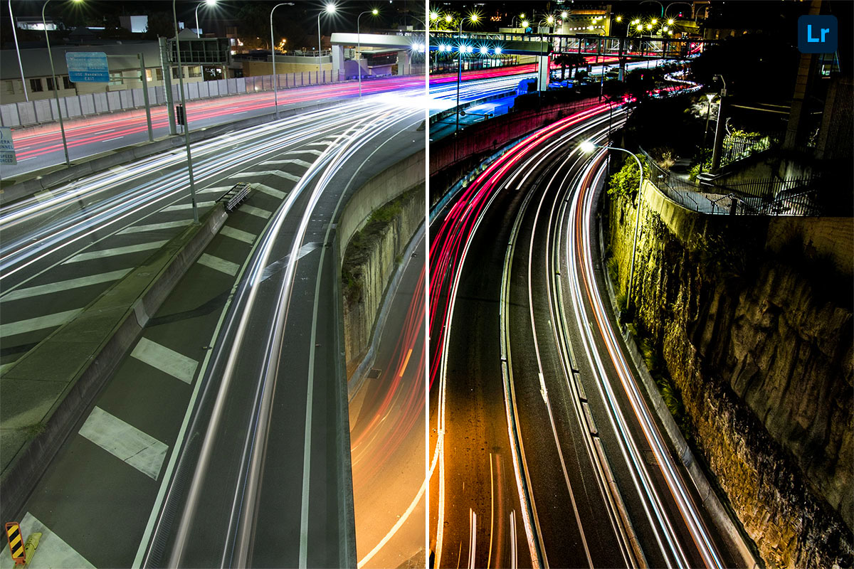 traffic light trail | Edit | Photoshop Lightroom