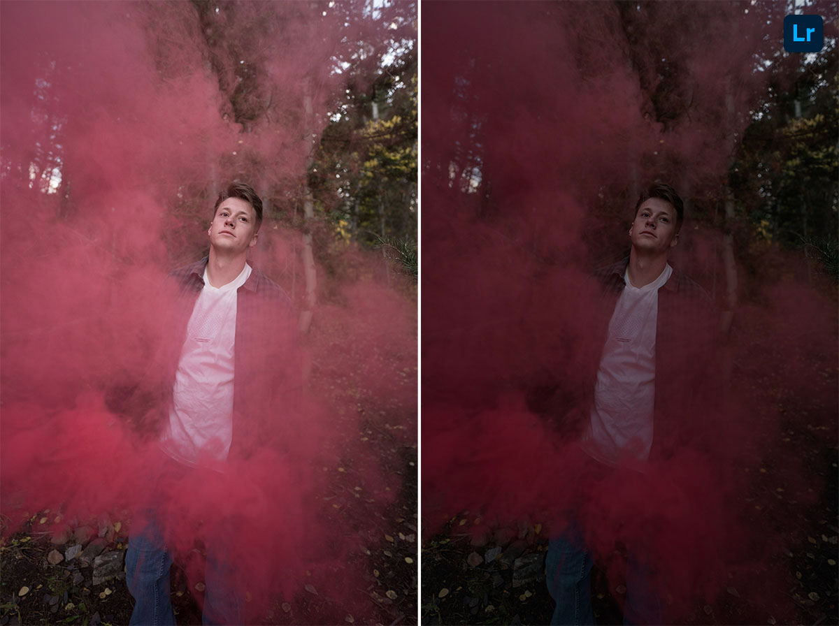 The man in the smoke | Edit | Photoshop Lightroom