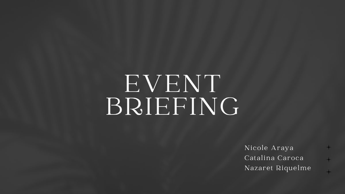 Event Briefing on Behance :: Behance