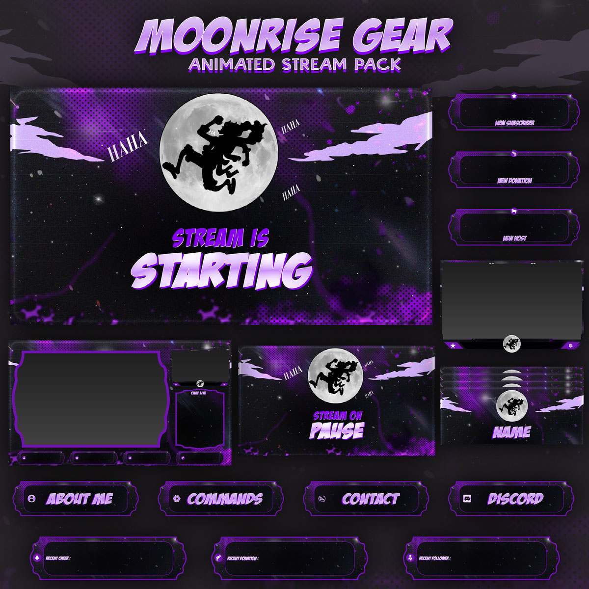 One Piece Inspired Twitch Animated Stream Overlay on Behance :: Behance