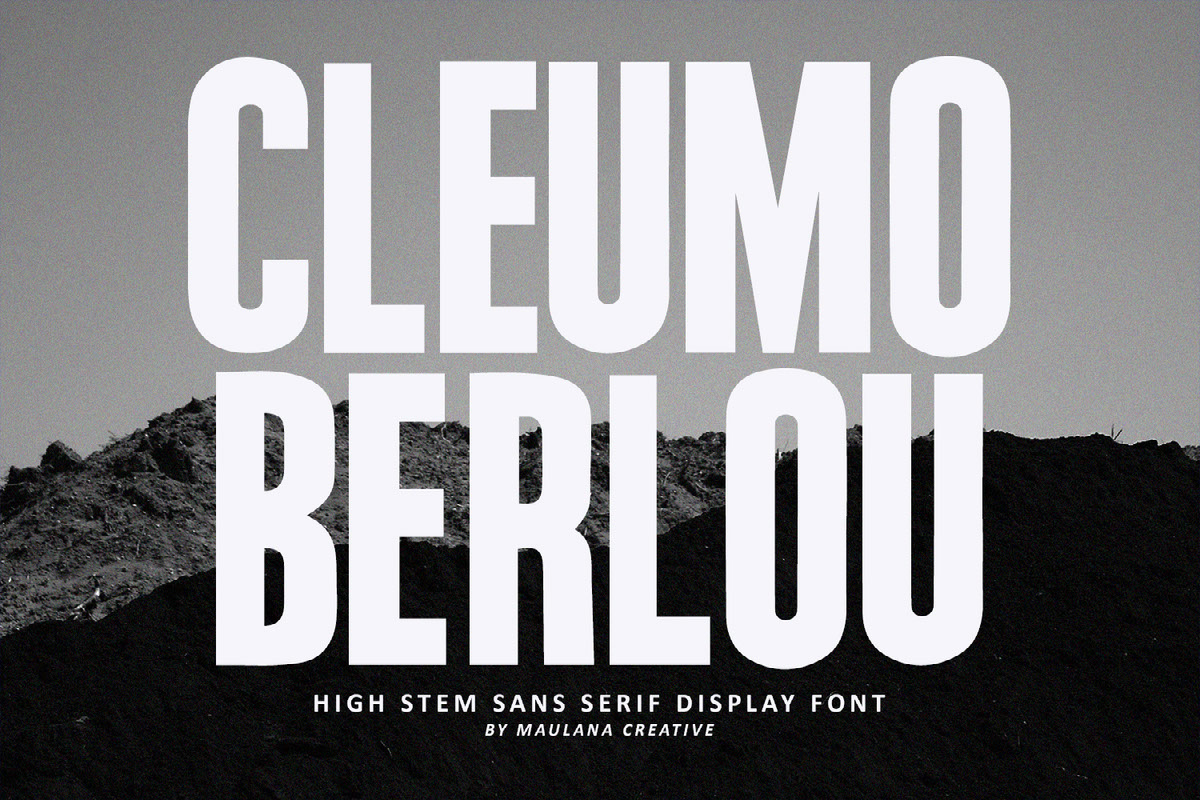 Cleumo Berlou High Stem Sans Serif Display Font on Behance :: Behance