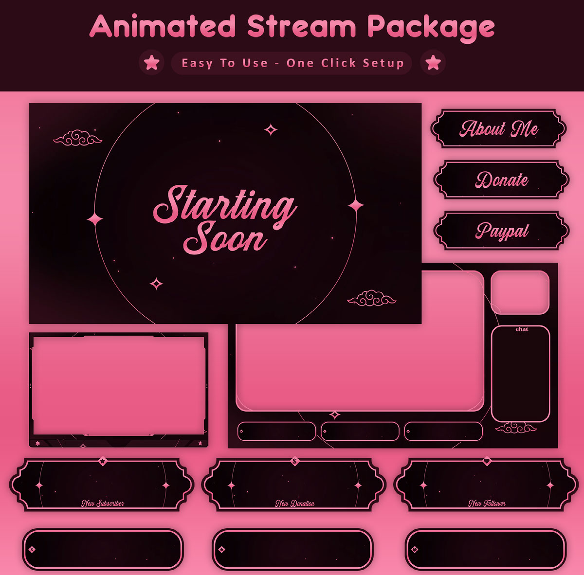 Star Bloom Animated Stream Package on Behance :: Behance