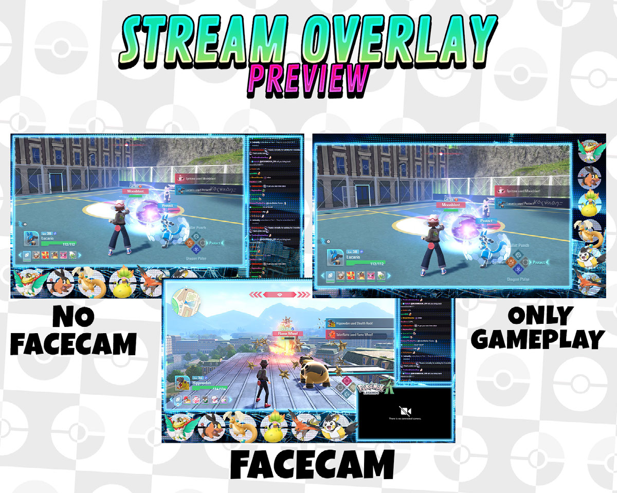 Pokemon Legends Z-A Customizable Stream Overlay Bundle on Behance ...