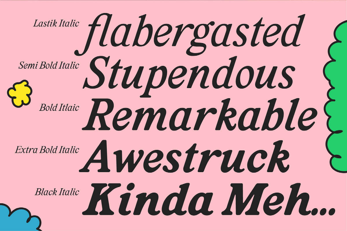 Lastik Italic Variable Font on Behance :: Behance