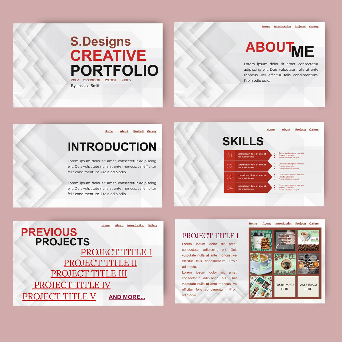 Creative Portfolio Presentation Template on Behance :: Behance