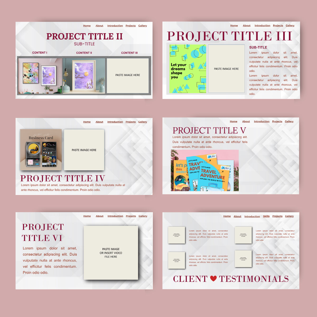 Creative Portfolio Presentation Template on Behance :: Behance