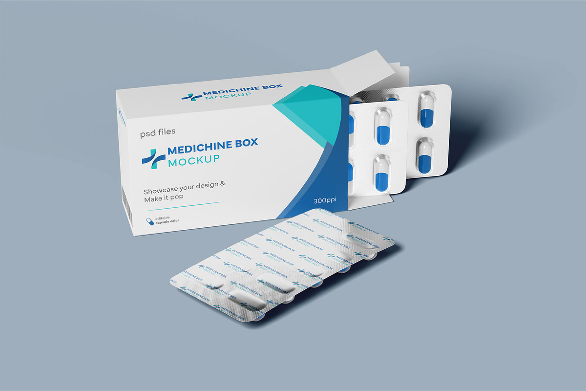 Medicine Pill Box Mockup - Part 2 on Behance :: Behance