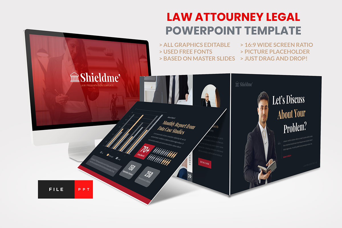Law Attourney Legal PowerPoint Template on Behance :: Behance