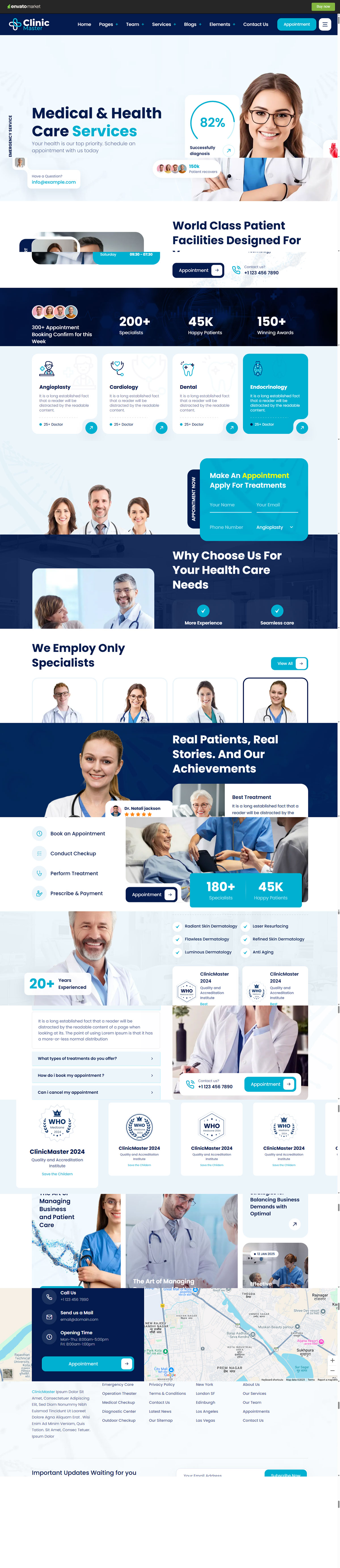 Clinic Master Landing Page on Behance :: Behance