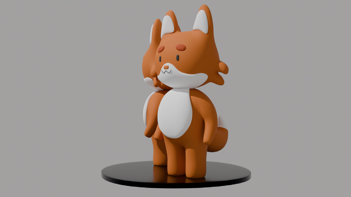 Cute Fox Model and Animation In Blender on Behance :: Behance