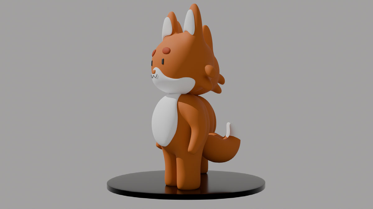 Cute Fox Model and Animation In Blender on Behance :: Behance
