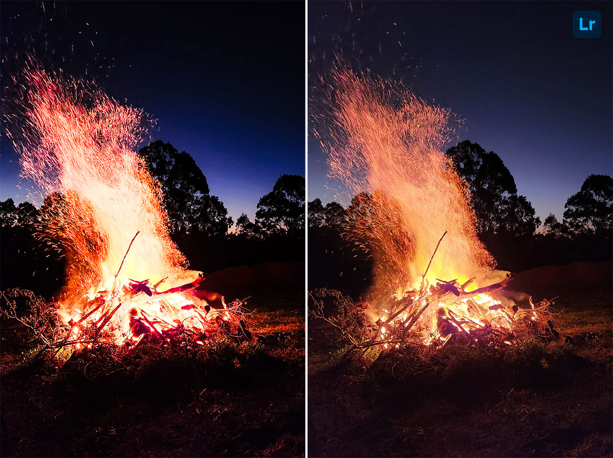 Bonfire | Edit | Photoshop Lightroom