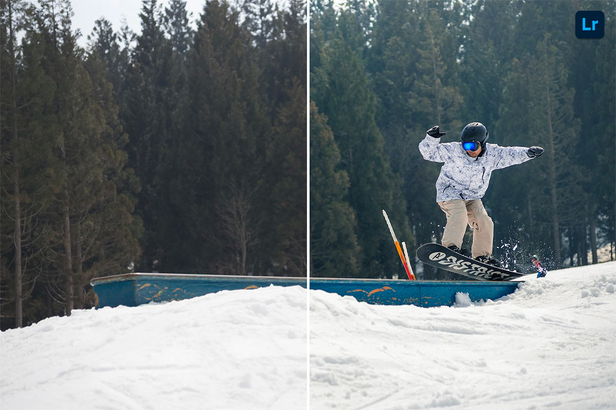 Snowboarding Test | Edit | Photoshop Lightroom