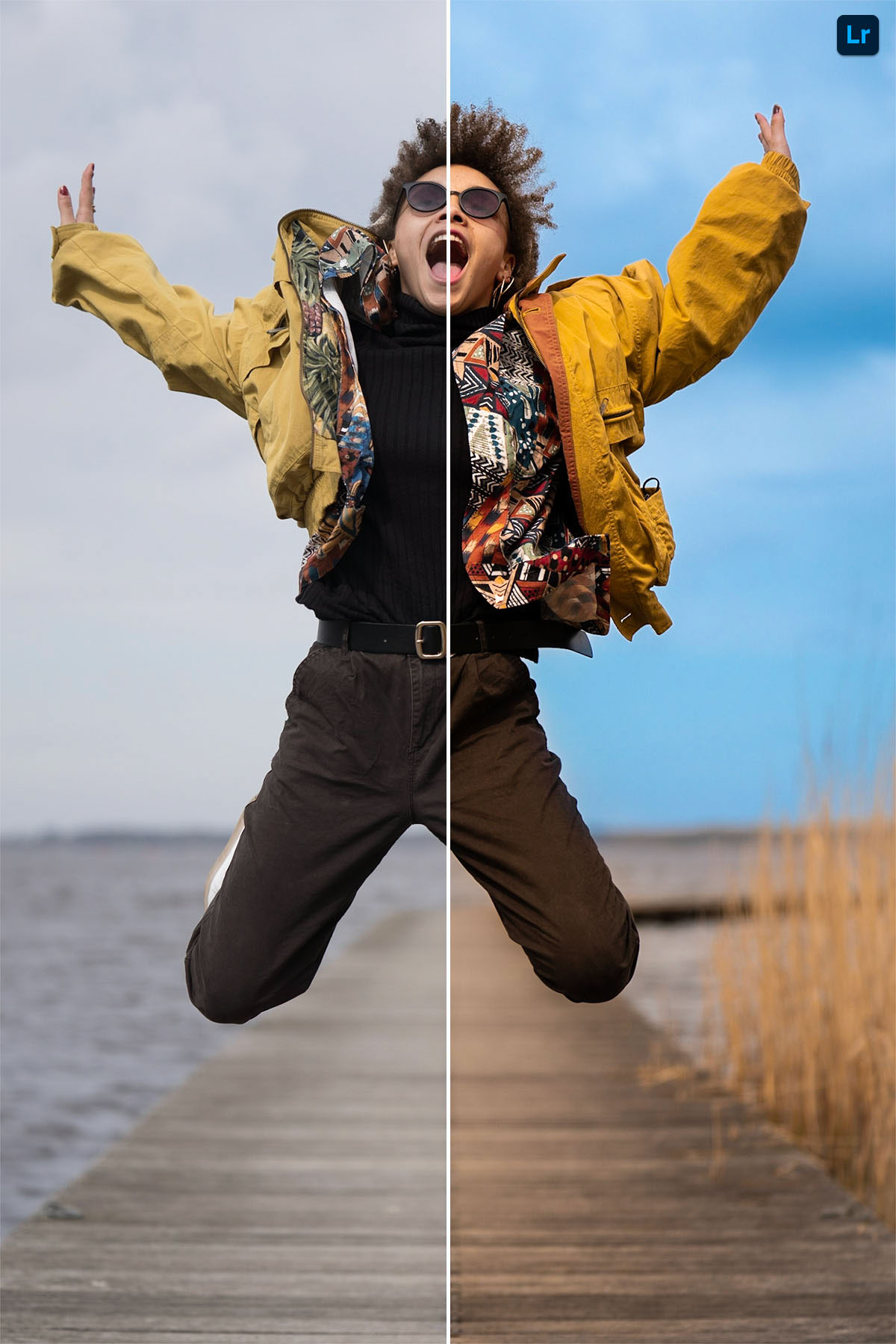 happy jump | Edit | Photoshop Lightroom