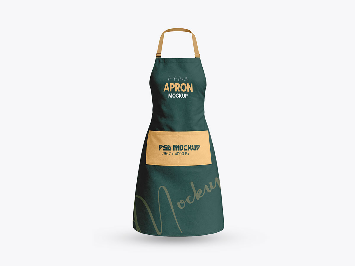 Realistic Apron Mockup Kitchen and Restaurant Branding Presentation on ...
