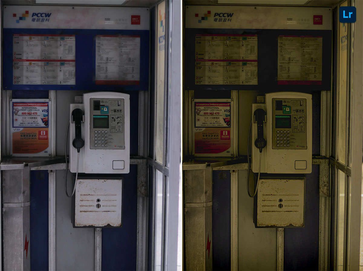 vintage phone booth | Remix | Photoshop Lightroom