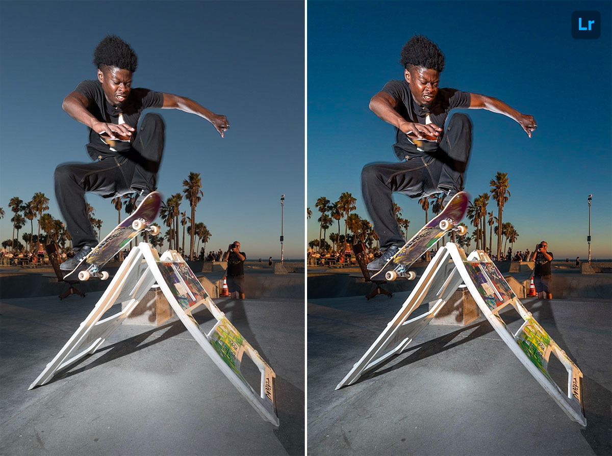 JJ's power ollie over barricade | Remix | Photoshop Lightroom