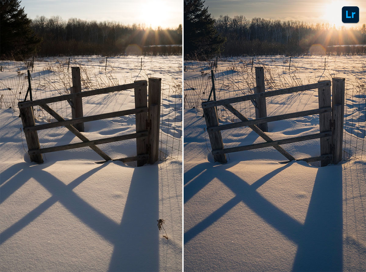 Winter gate | Edit | Photoshop Lightroom