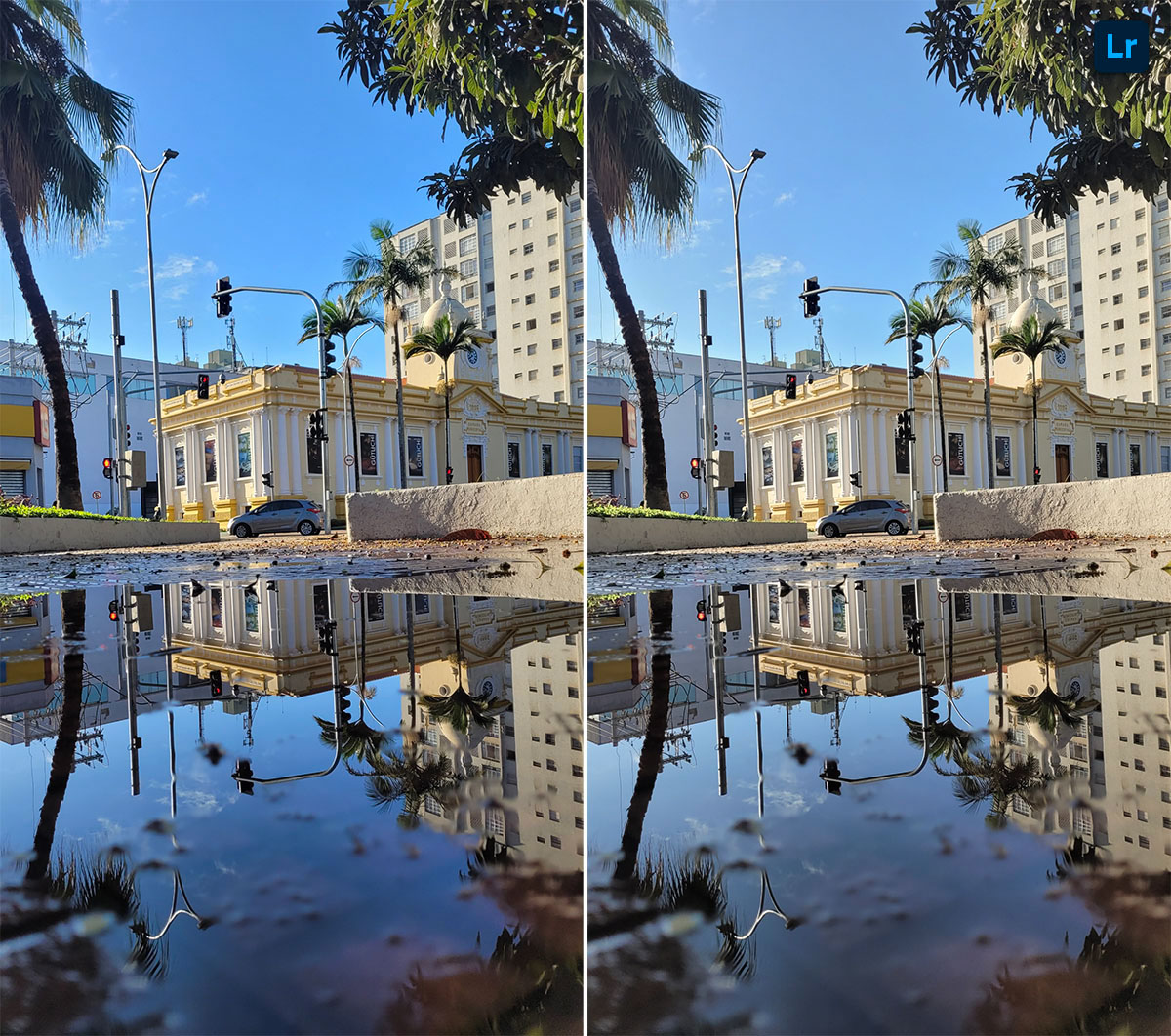 Cidade no reflexo | Remix | Photoshop Lightroom