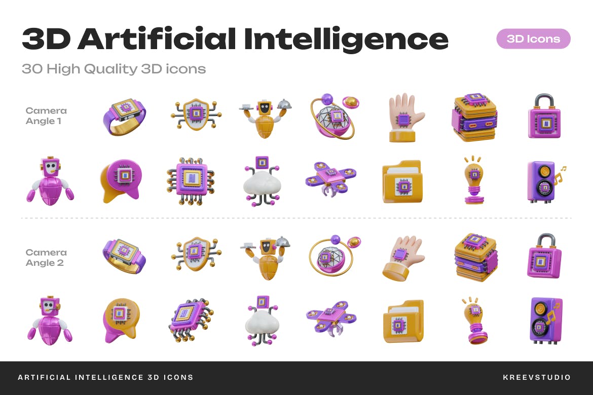 3D Artificial Intelligence on Behance :: Behance