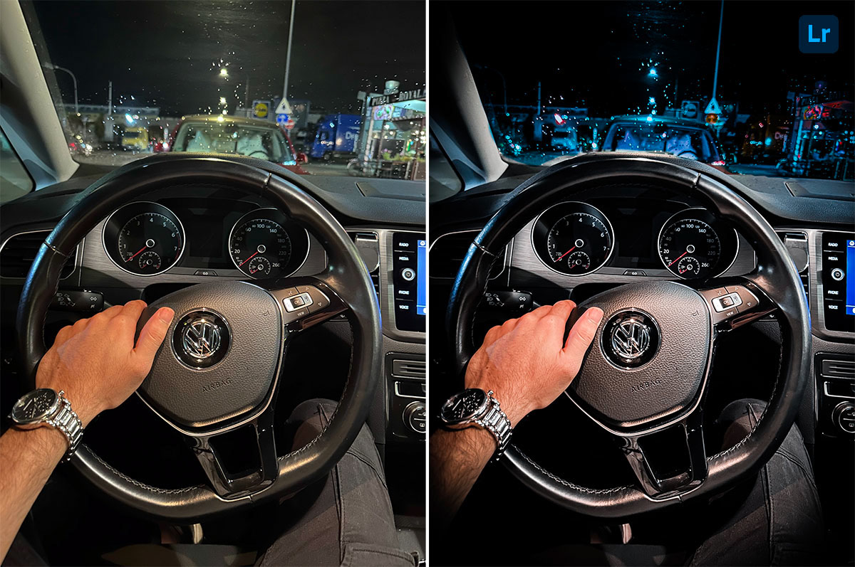 Volkswagen steering wheel | Edit | Photoshop Lightroom