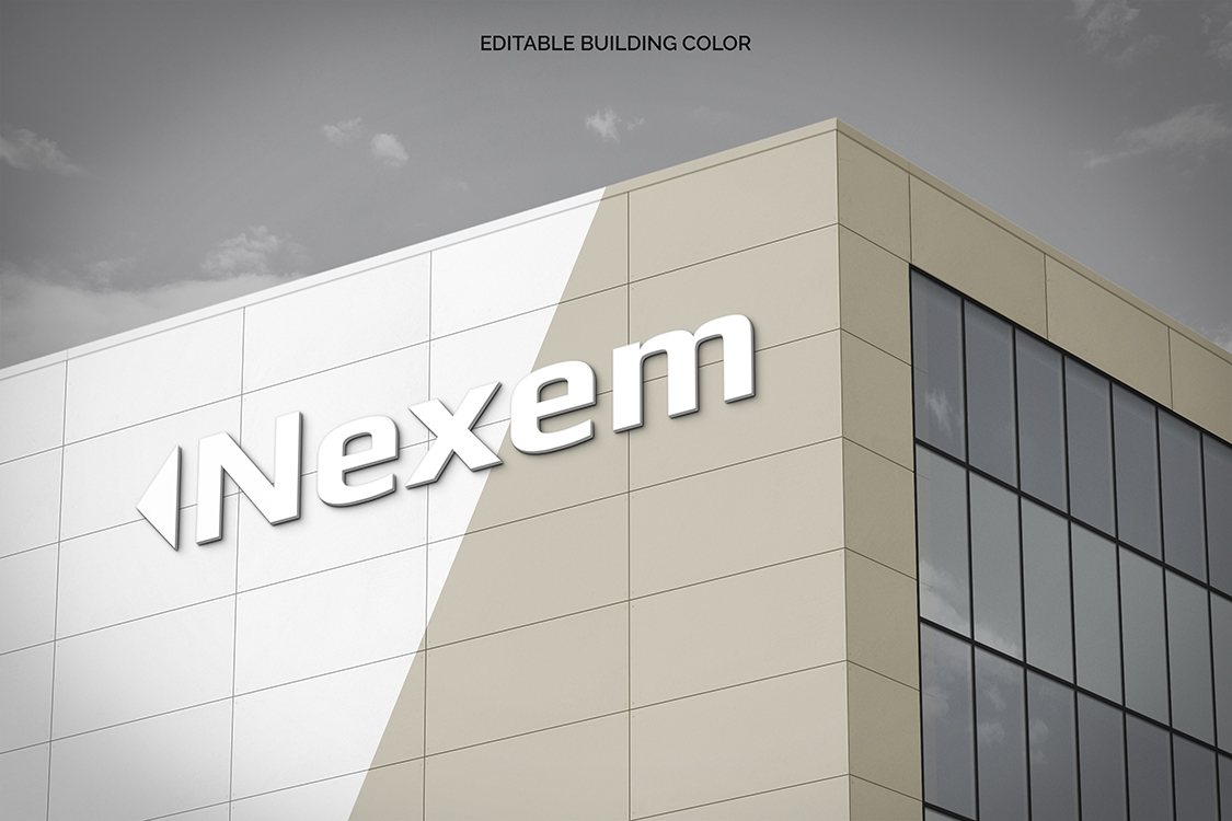 3D Logo Building Facade Sign Mock-up on Behance :: Behance