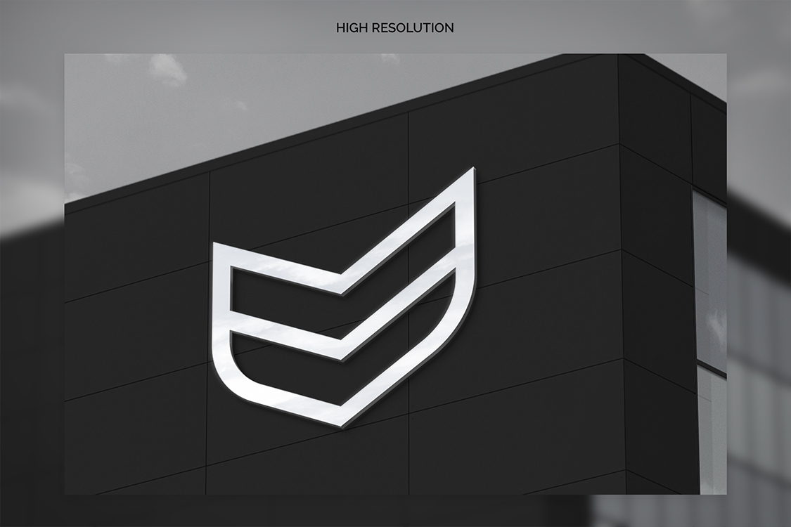 3D Logo Building Facade Sign Mock-up on Behance :: Behance