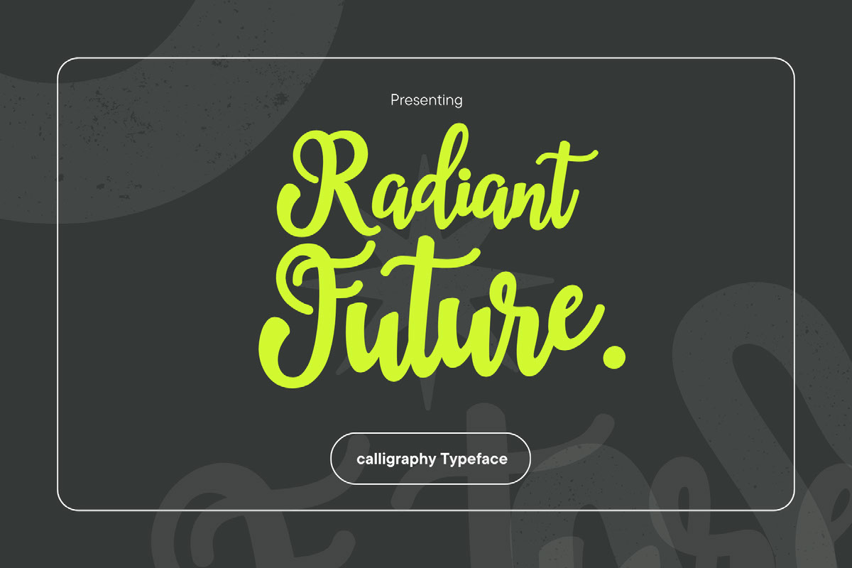 Radiant Future Calligraphy Typeface on Behance :: Behance