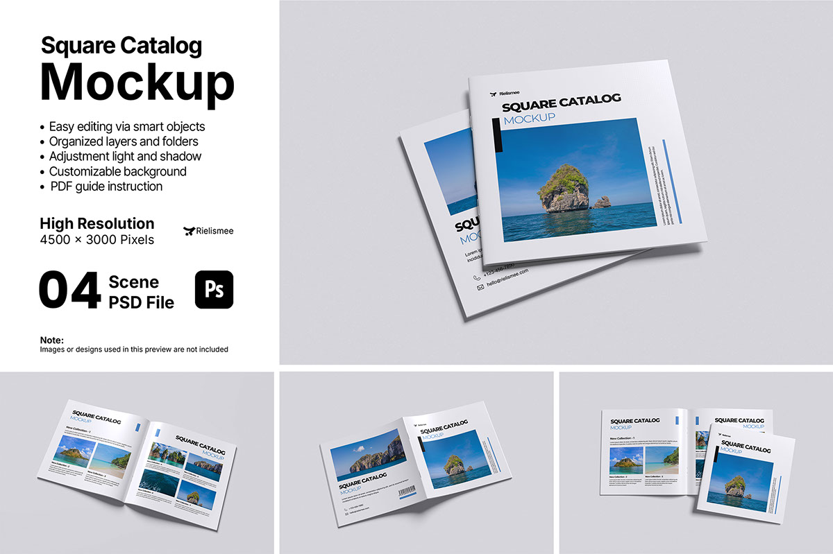 Square Catalog Mockup Bundle Set on Behance :: Behance
