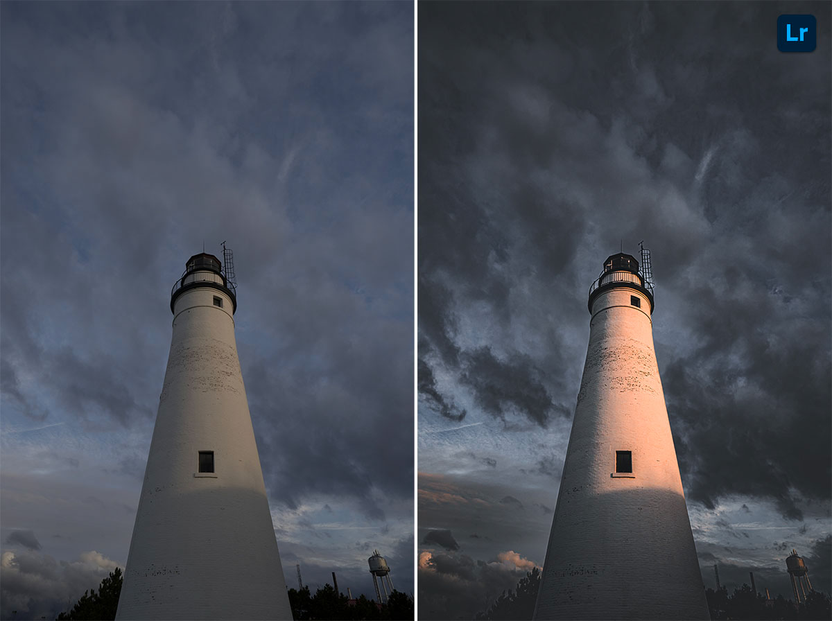 Stormy lighthouse | Remix | Photoshop Lightroom
