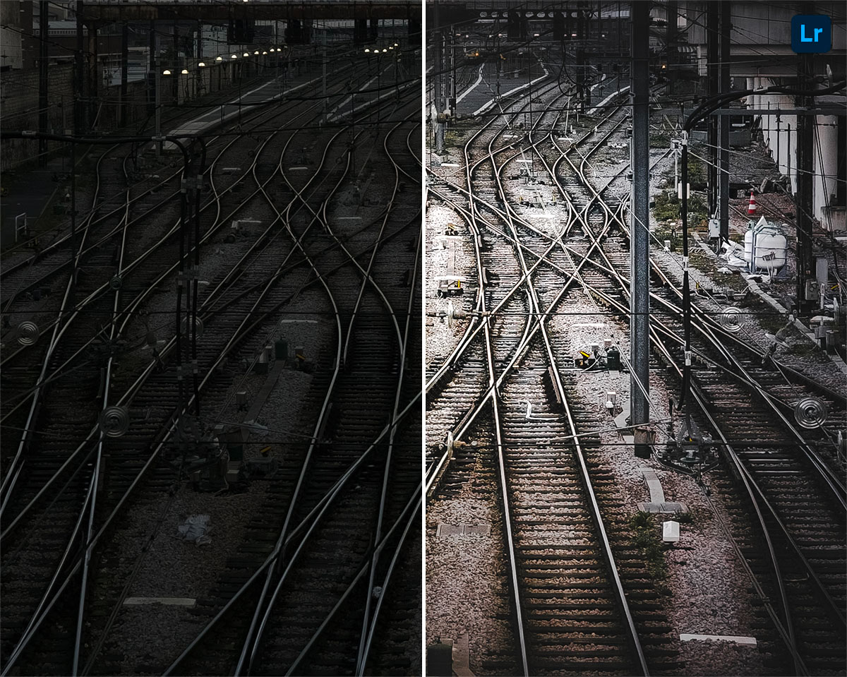 Railroad track | Edit | Photoshop Lightroom