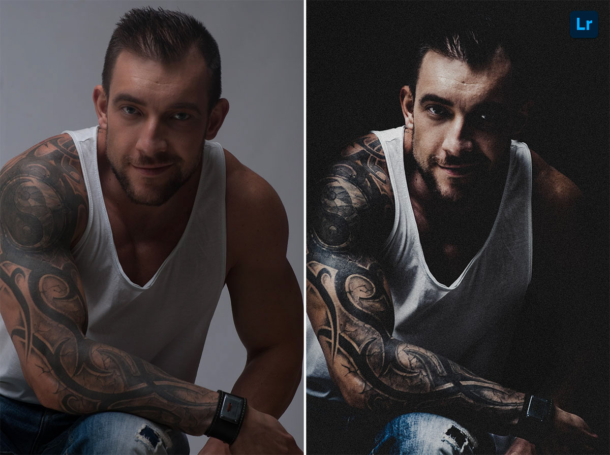 Black BG, vintage style | Edit | Photoshop Lightroom