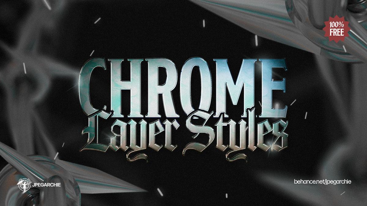 JPEGARCHIE Chrome Layer Styles for Photoshop on Behance :: Behance