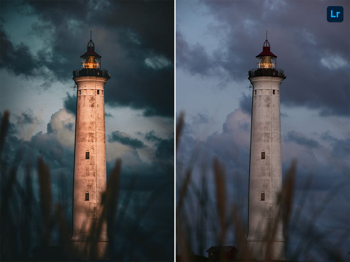 Lighthouse in sunset | Remix | Photoshop Lightroom