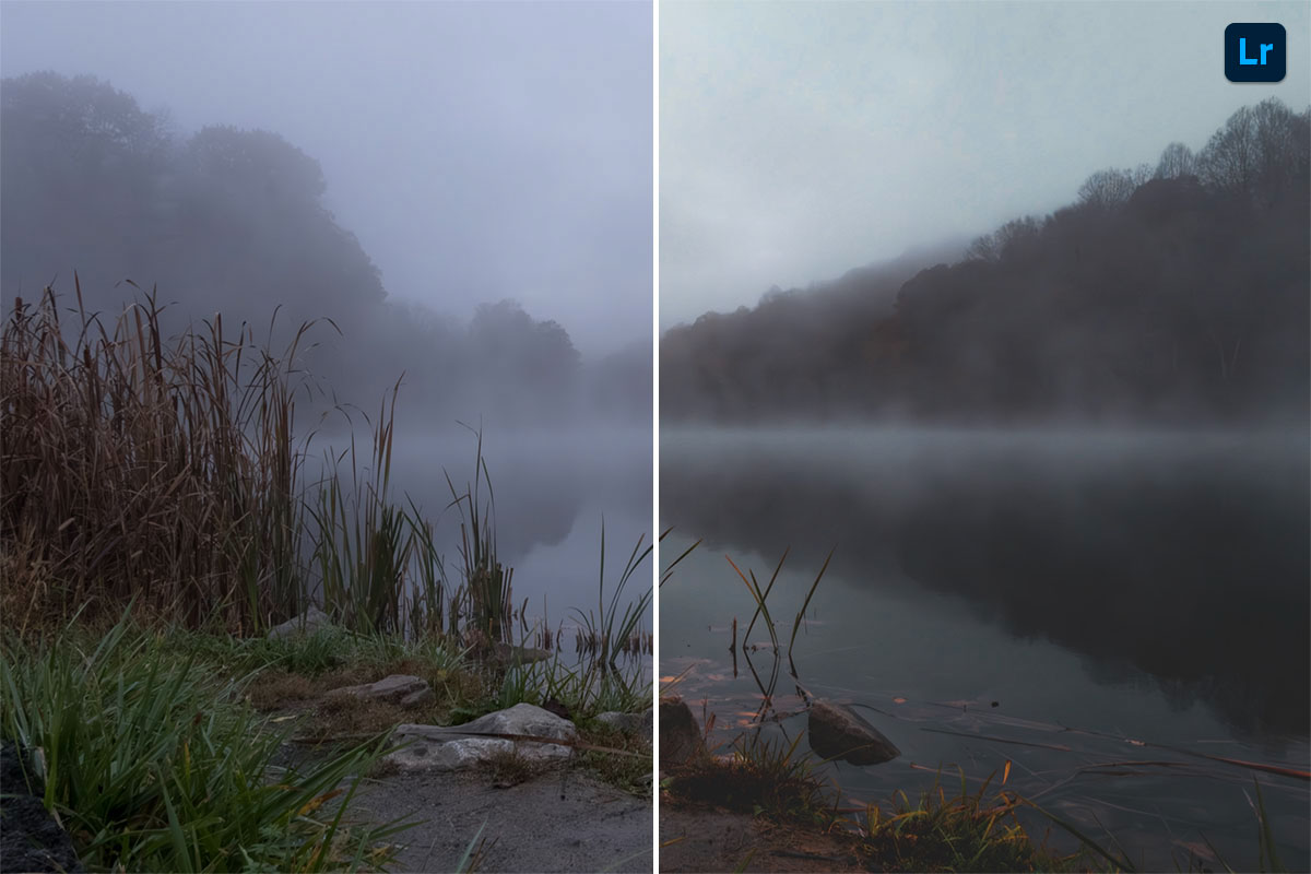 foggy lake | Edit | Photoshop Lightroom