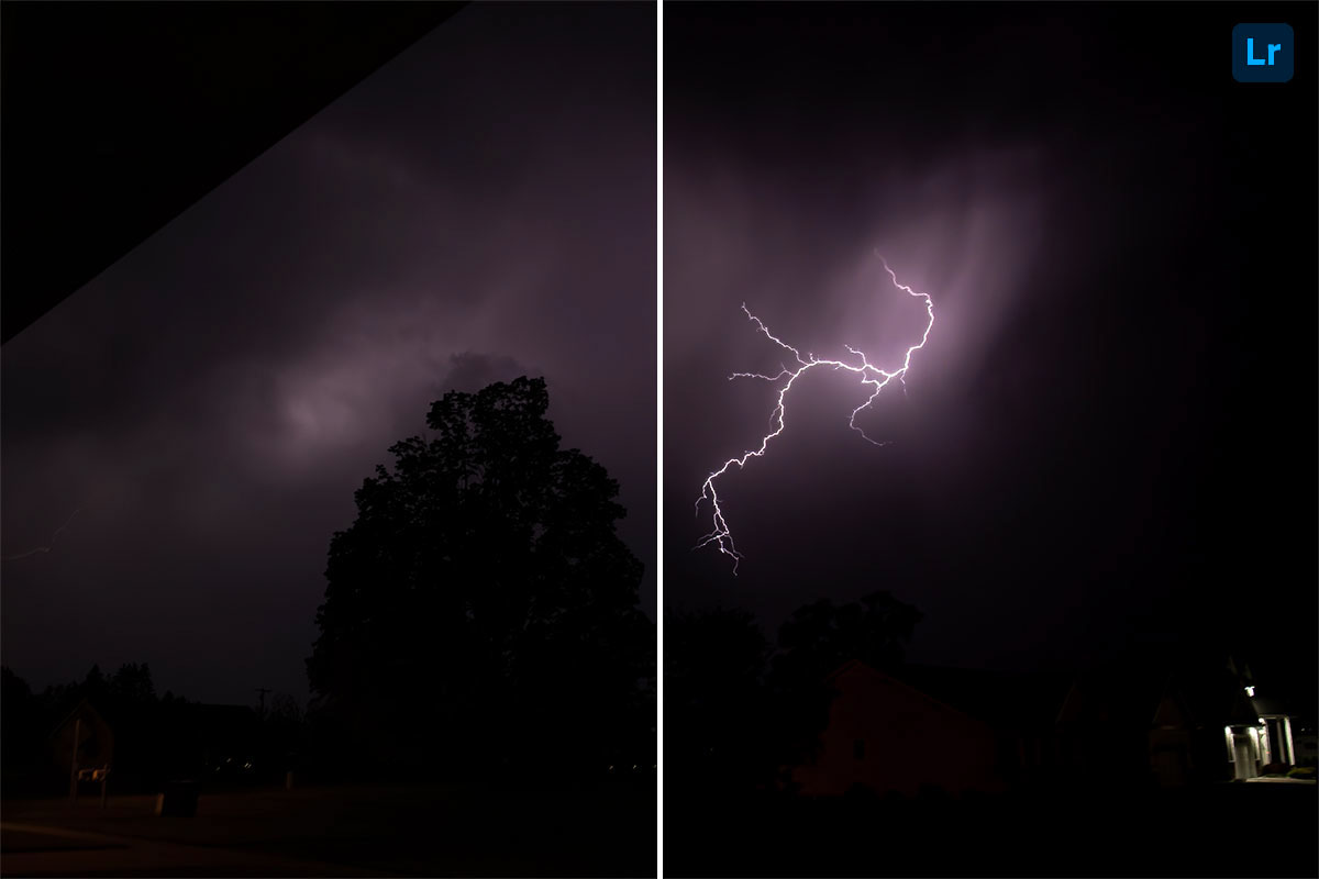 Lightning crashes | Remix | Photoshop Lightroom