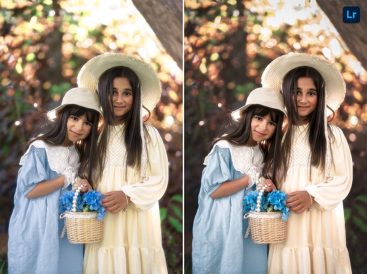 Vintage Sister Portrait | Edit | Photoshop Lightroom