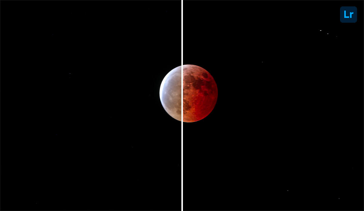 lunar eclipse | Edit | Photoshop Lightroom