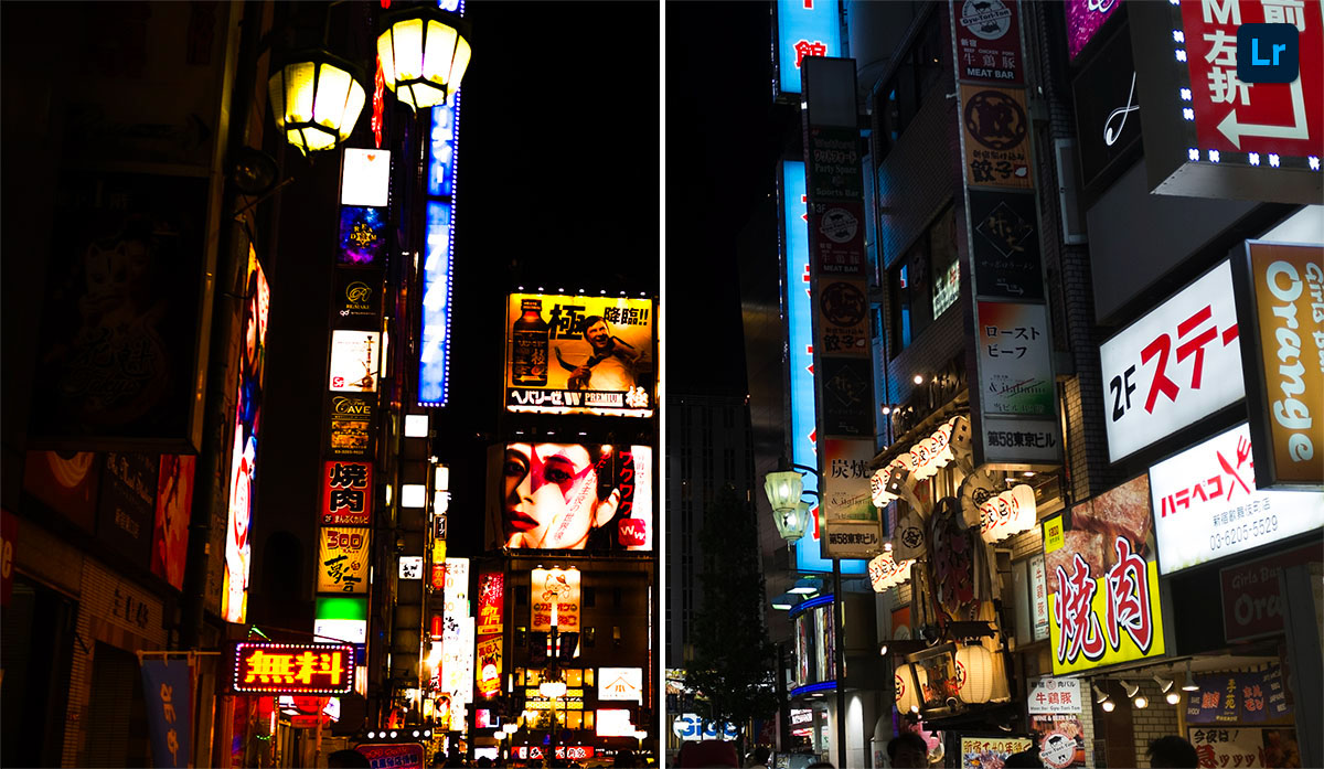 Shinjuku, Advertising the night | Remix | Photoshop Lightroom