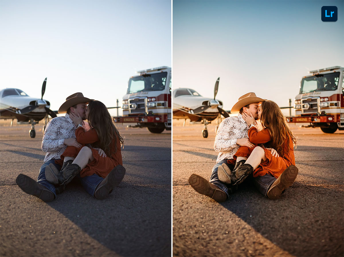 Pilot and Firefighter Engagement | Edit | Photoshop Lightroom
