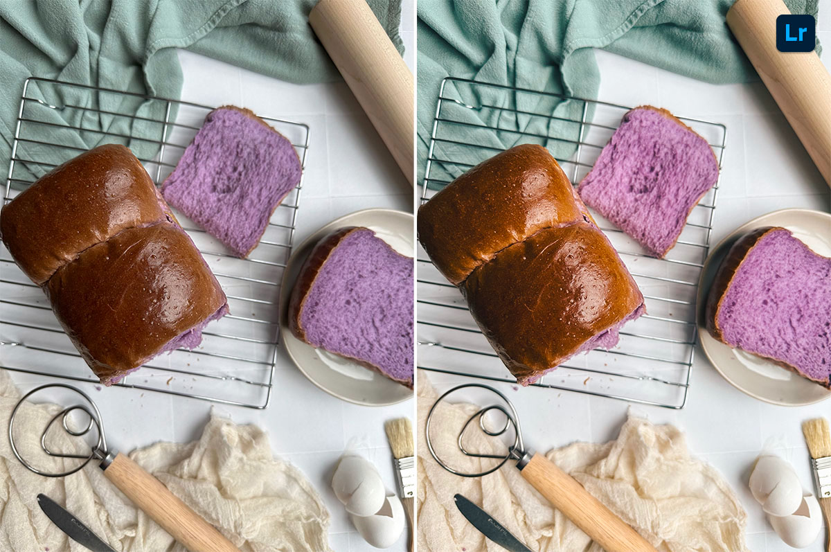 Ube milk bread | Edit | Photoshop Lightroom
