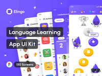 Elingo - Language Learning App UI Kit :: Behance
