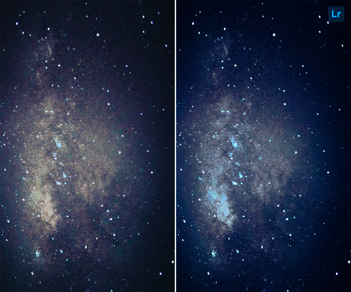 Milky Way Core Edit Photoshop Lightroom