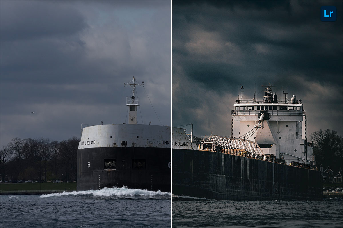 Great Lakes Freighter | Remix | Photoshop Lightroom